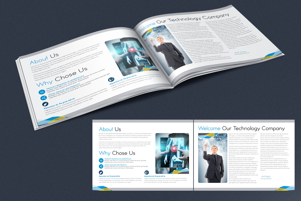 Technology Brochure Catalog, a Brochure Template by artico
