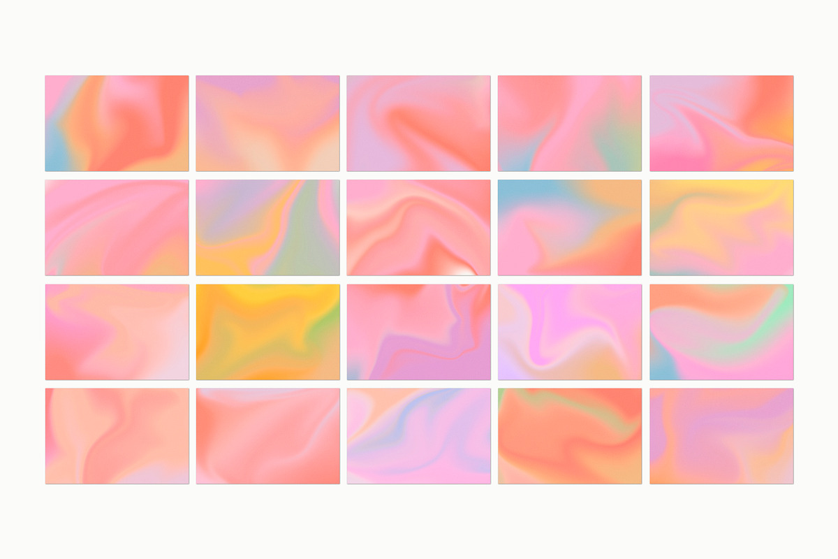 Groovy Liquid Gradient Textures, an Object Graphic by Feel This
