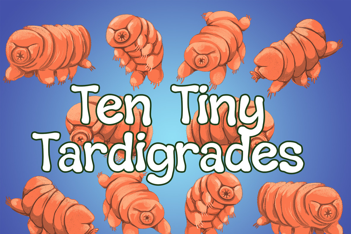 Tiny Tardigrade Illustration Pack, an Illustration by SharptoothSnail