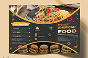 Food Menu Design 2022 Trifold Layout