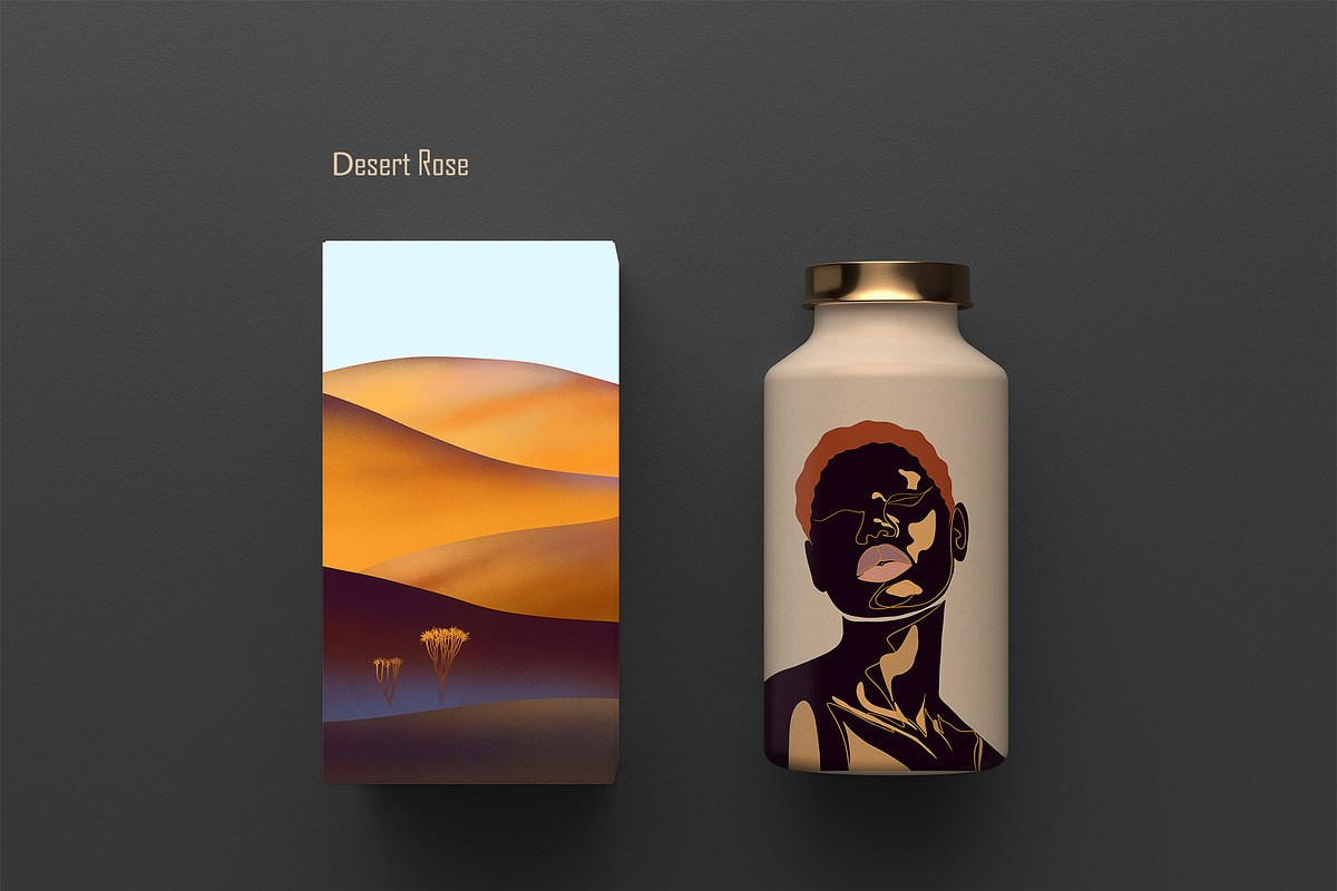 LINE ART COLLECTION COLORS OF DESERT