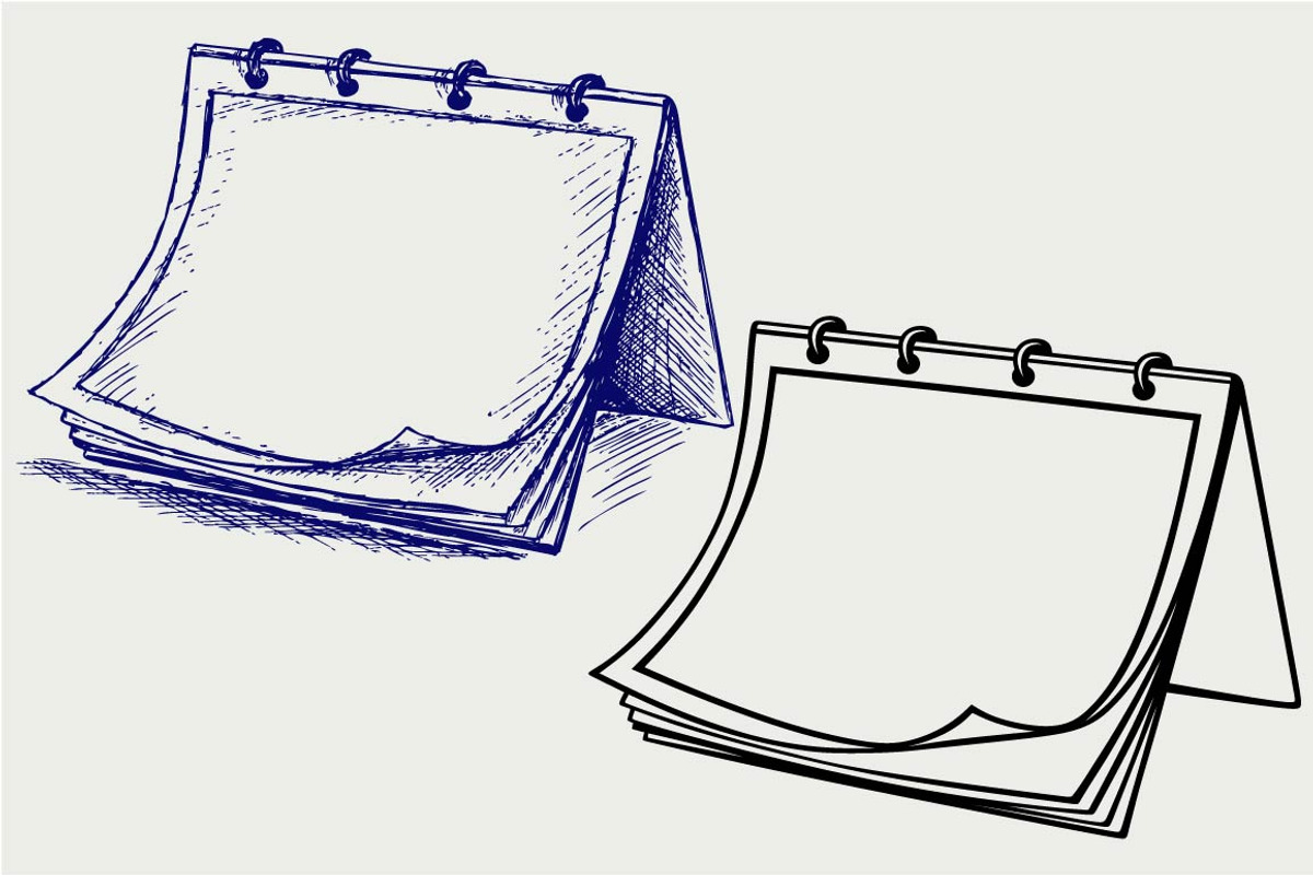 Open notepad SVG, an Outline Icon by LineworkStock | Creative Market