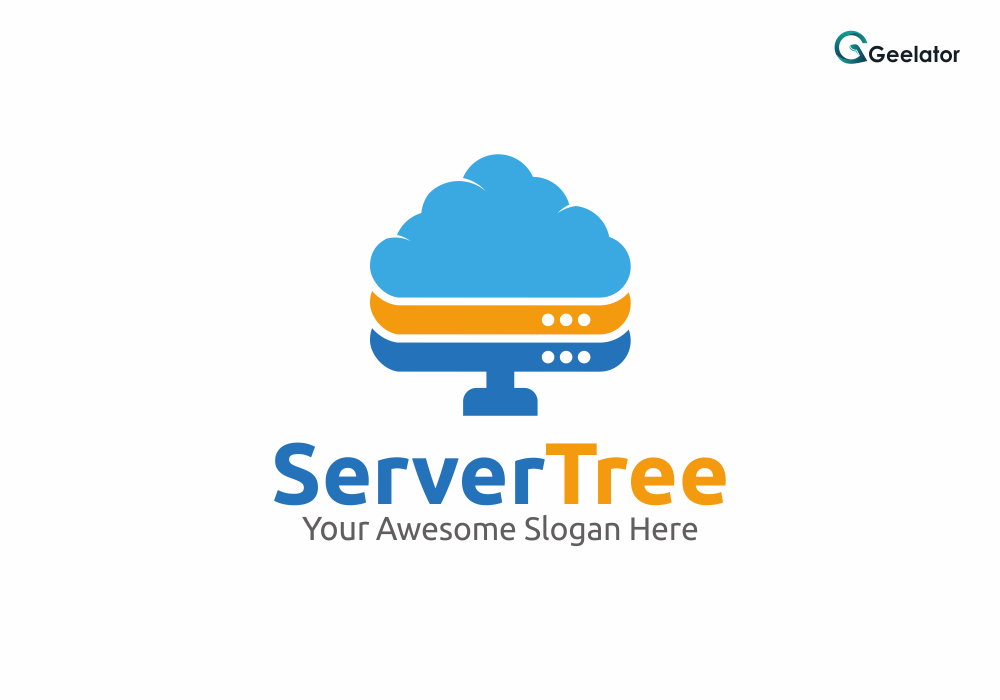 Server Tree Logo Template, a Branding & Logo Template by Geelator Studio