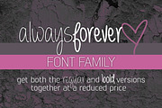Always Forever Font Family, a Script Font by Brittney Murphy Design