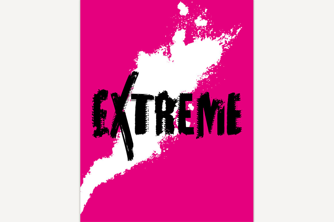 Vector Extreme Lettering, a Texture Illustration by Anna's Shop