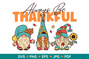 Thanksgiving Gnomes Fall Design Vector