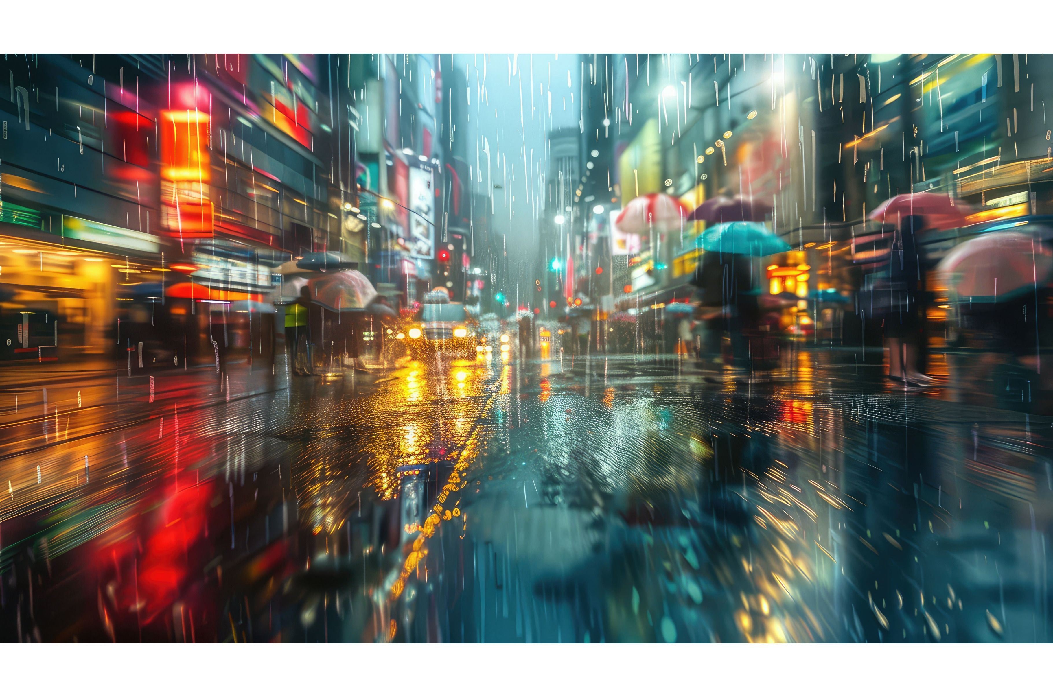 puddle rainy ai generated, a Background Photo by pikepicture