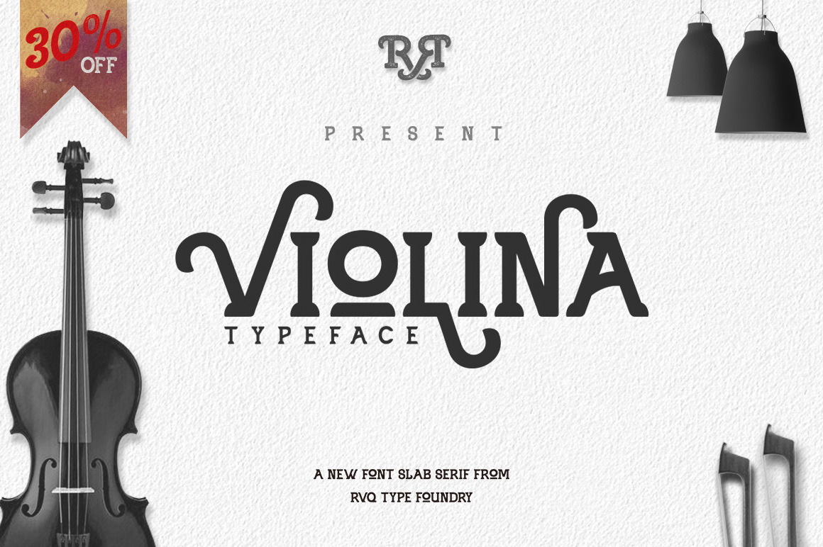 Violina Typeface, a Slab Serif Font by Rvq Type Foundry