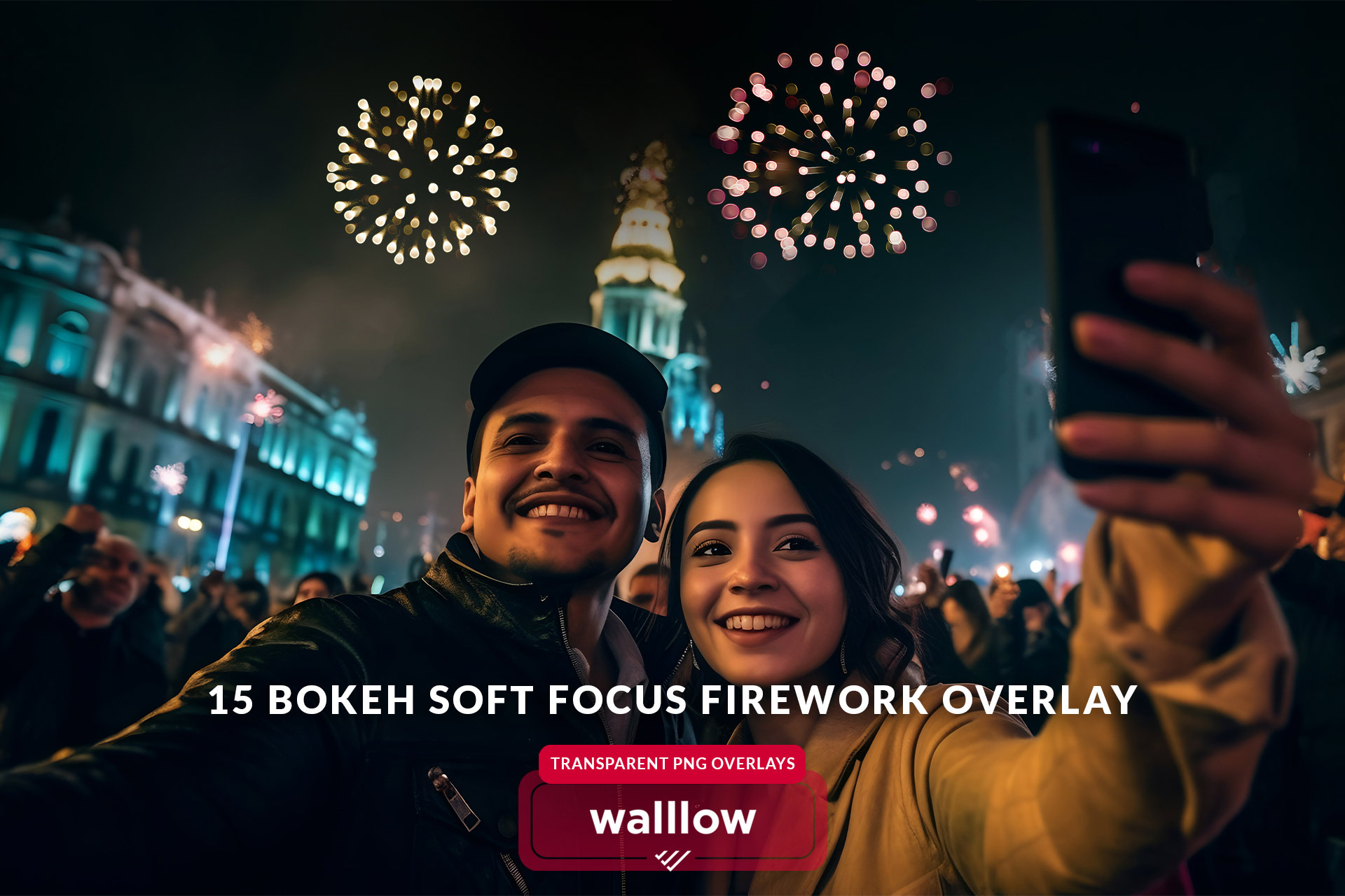 Firework PNG transparent overlays, a Layer Style Add-On by Walllow ...