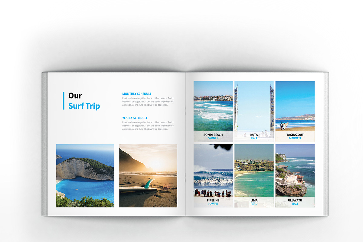 High Wave - Surfing Square Brochure, a Brochure Template by Incools Stokie