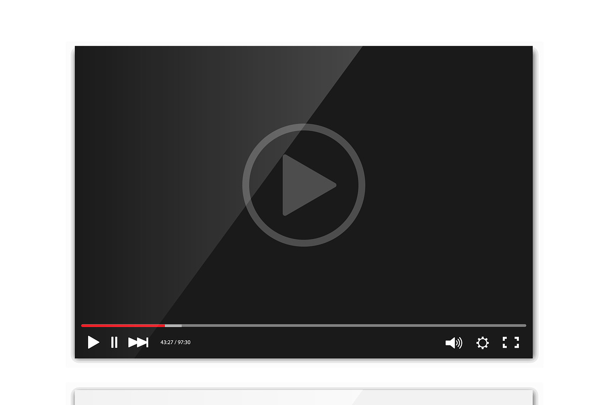 Video player interface 2 in 1, a Technology Illustration by Drum-magic ...