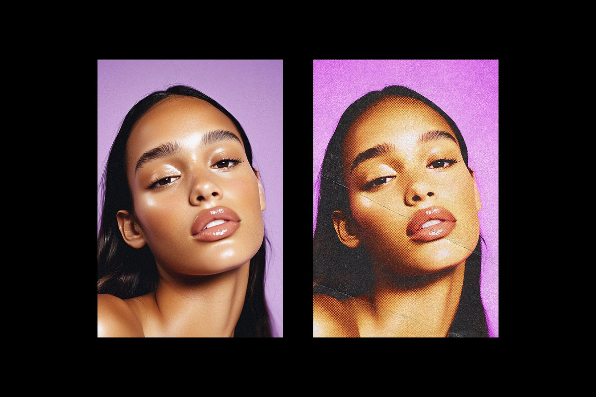 Retro Print Photo Effect, a Layer Style Add-On by Design Squad