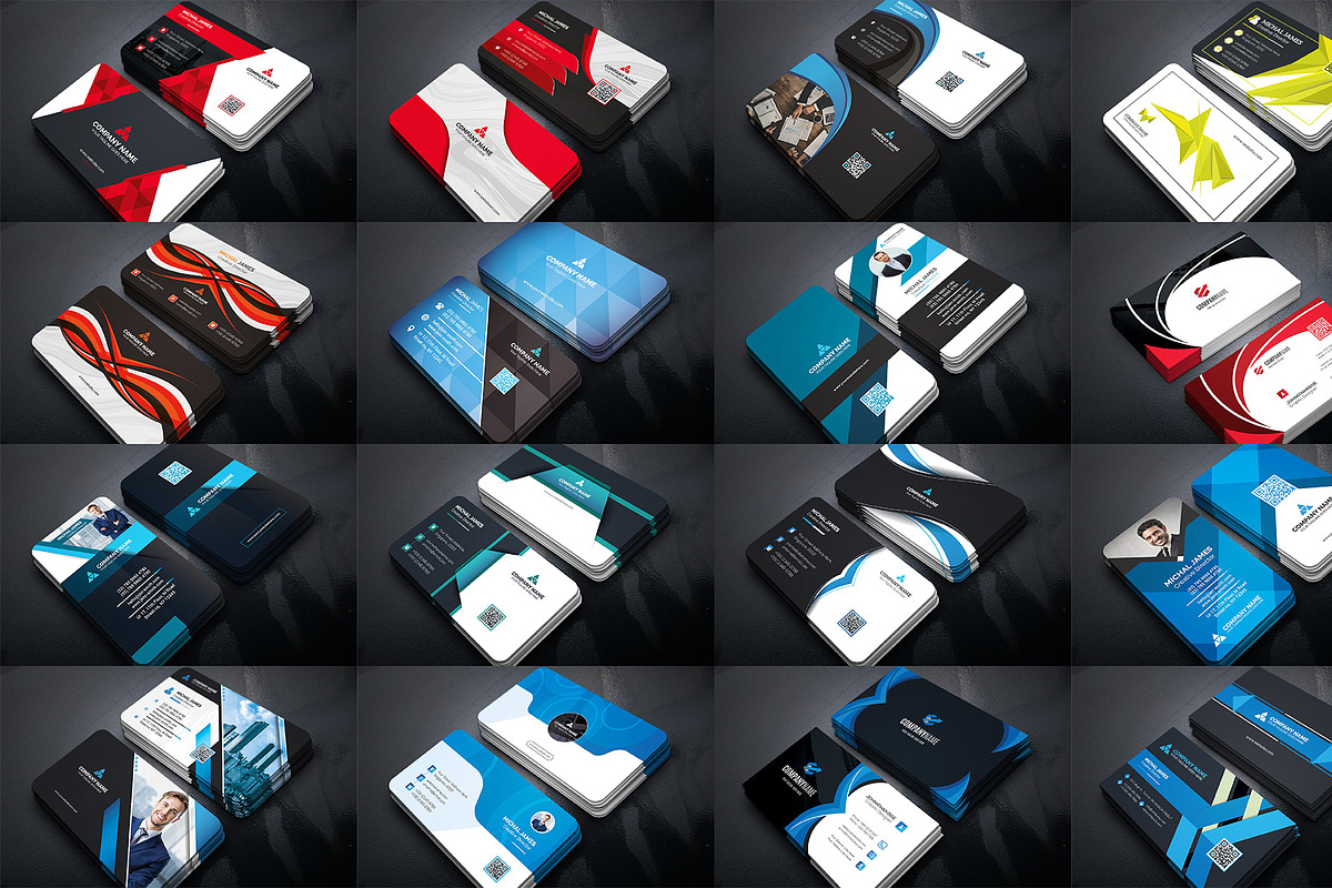 Business Cards Mega Bundle, a Business Card Template by Curve Design