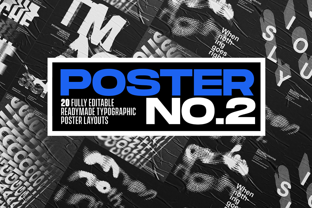 Typographic Poster design template
