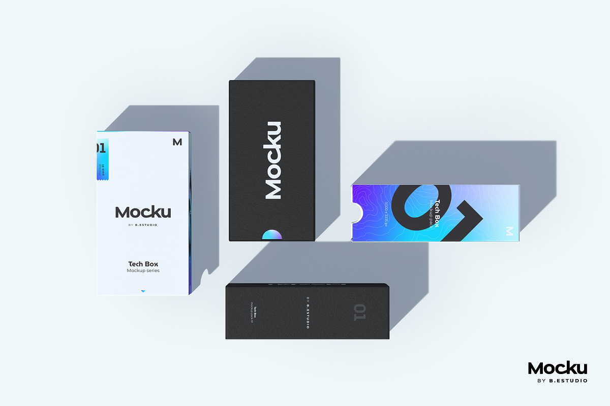 Tech Box Mockup - Megapack, a Packaging Mockup by Mocku