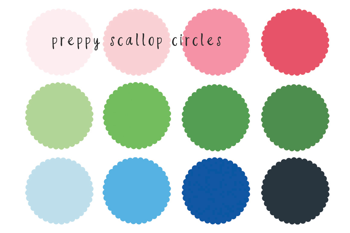 Scallop Circles, an Object Graphic by Maybe Sparrow Designs