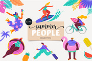 Summer People Collection, a Person Illustration by Marish