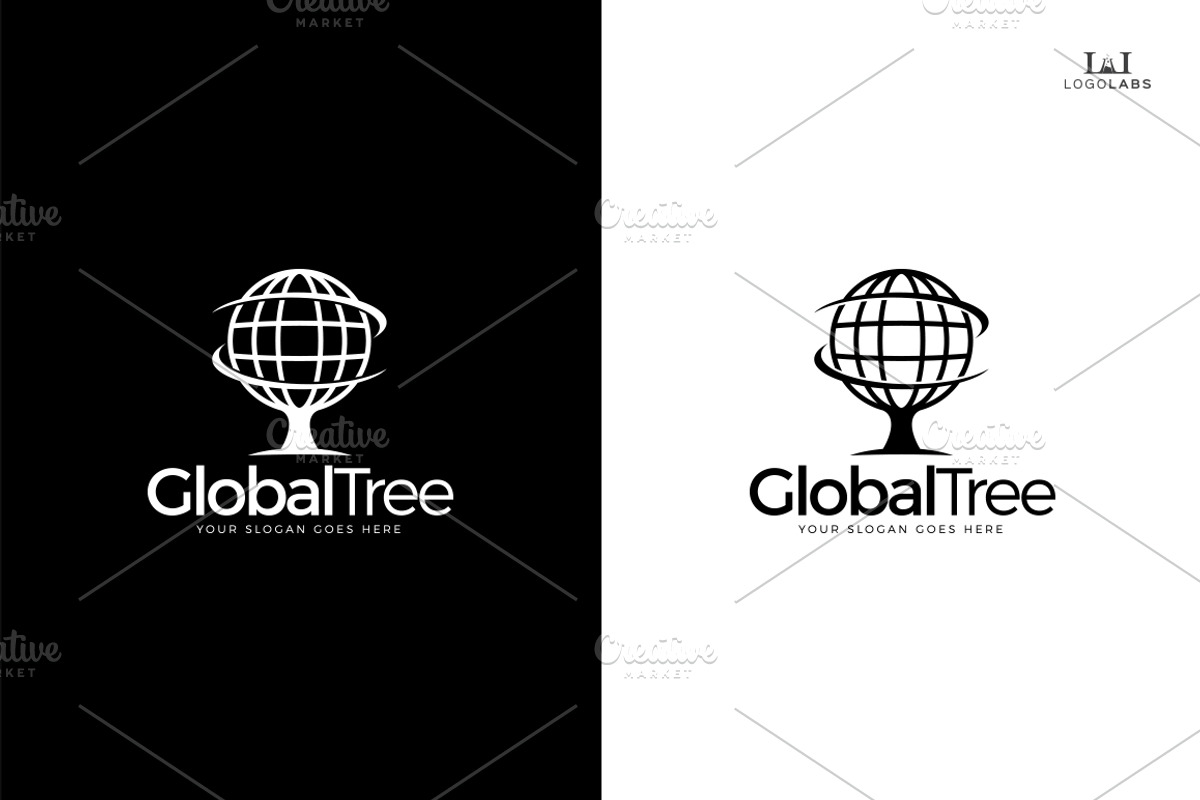 Global Tree Logo, a Branding & Logo Template by LogoLabs