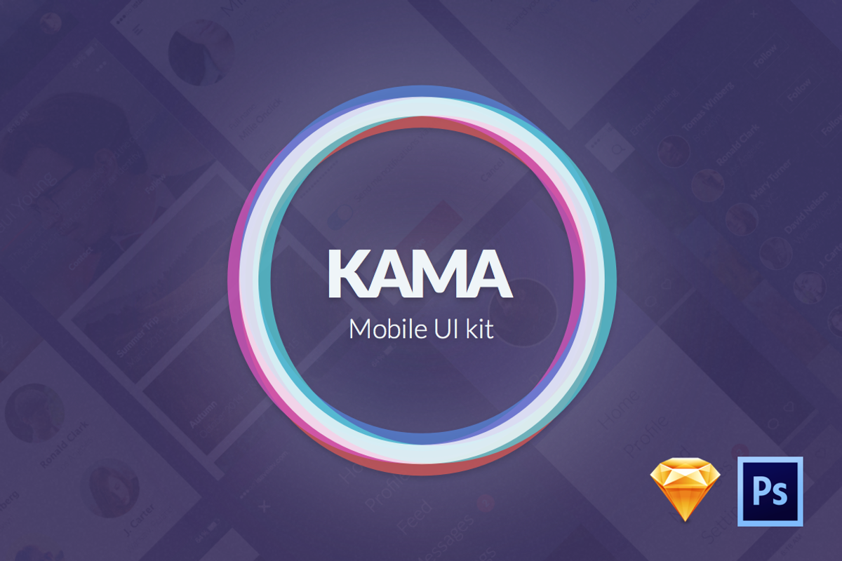 Kama - Mobile UI Kit, an UI Kit Template by isavelev.com