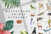 Watercolor Animal Alphabet