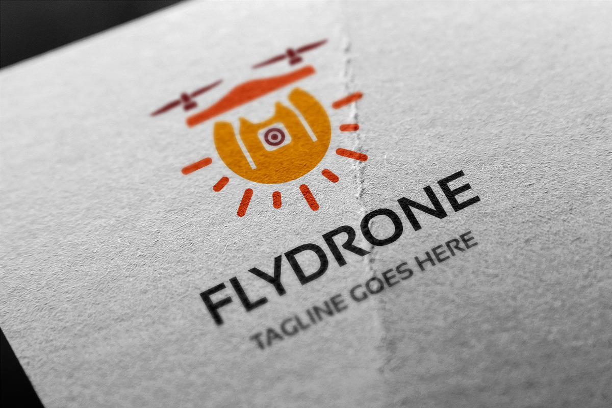 Fly Drone Logo, a Branding & Logo Template by Design_Planet