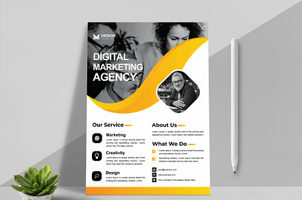 Corporate Flyer Layout | Flyer Templates ~ Creative Market