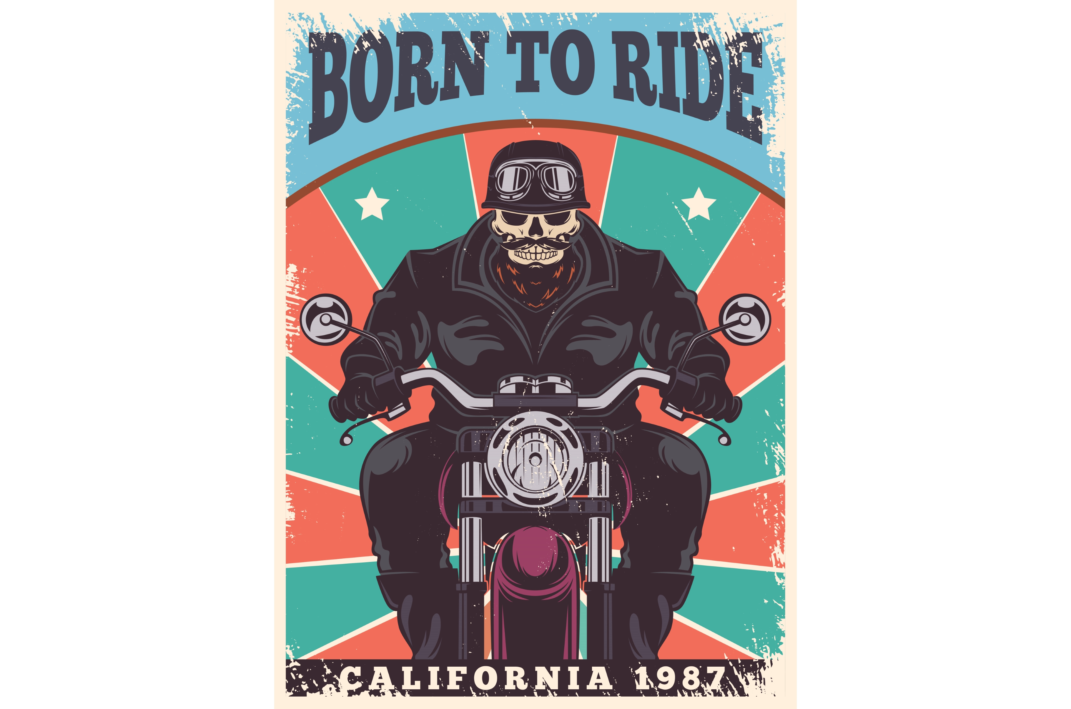 Motorcycle poster. Bikers club, a Background Graphic by Onyx