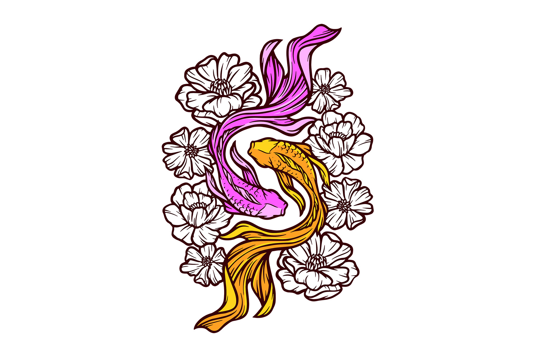 Beautiful fish illustration | Animal Illustrations ~ Creative Market