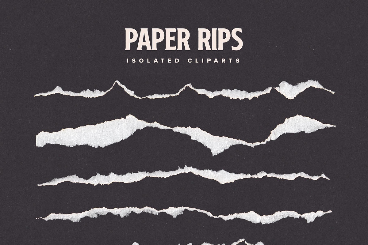 Torn Paper Cliparts & Mockups, a Mockup by veila.me