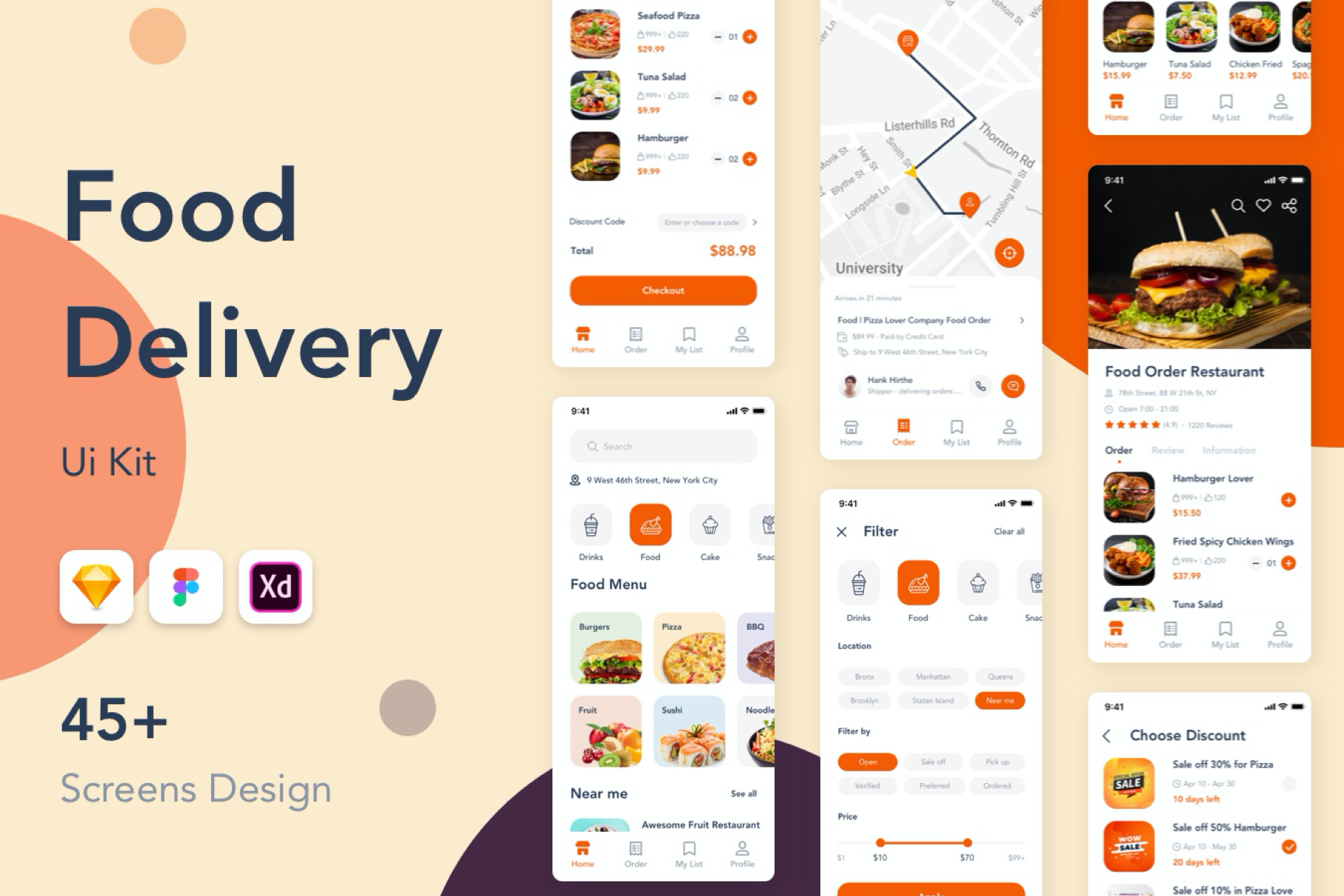 Food Delivery App Template Ui Kit, an App Template by Capi Product ...
