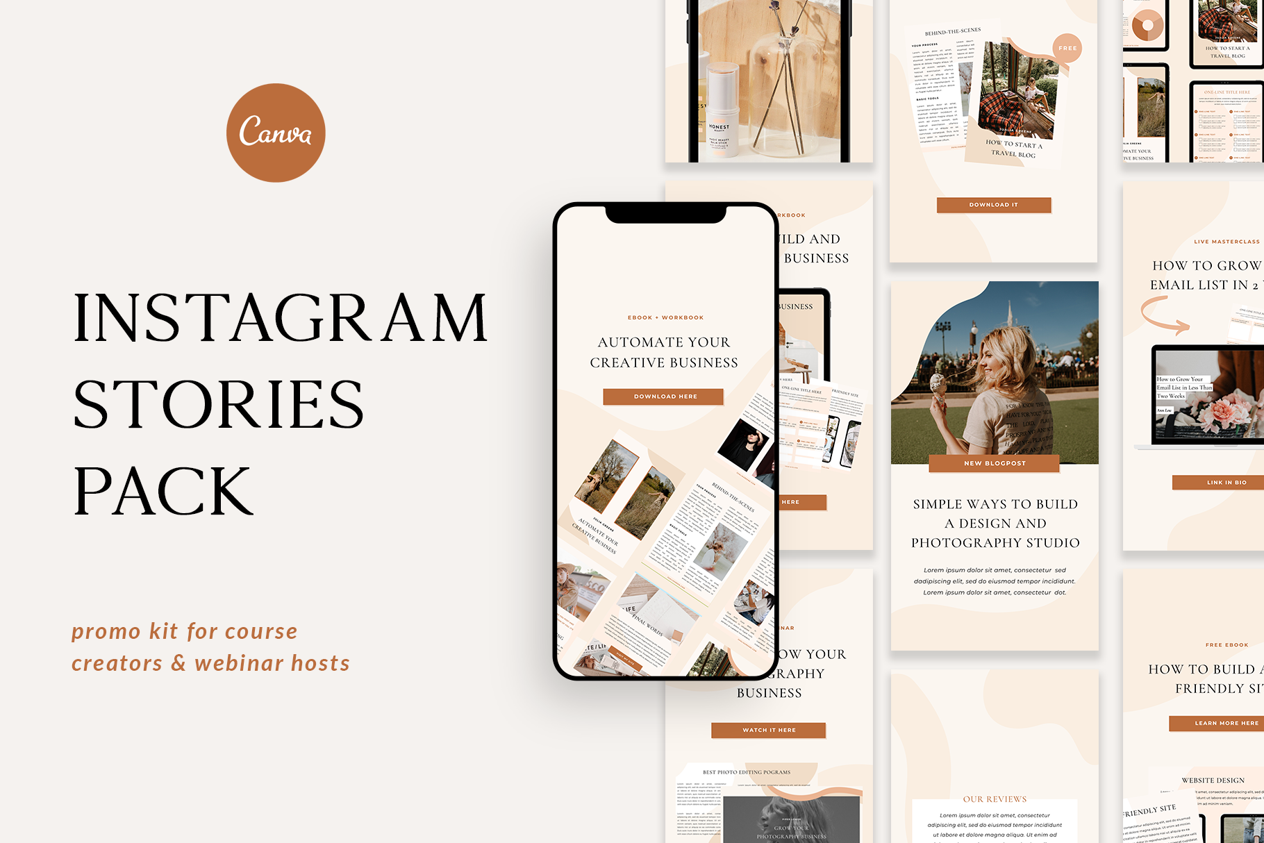Instagram Stories for Course Creator, a Social Media Template by Ralony