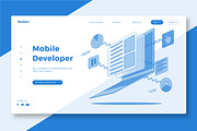 Mobile Developer - Banner & Landing, a Templates & Theme by AQR Studio