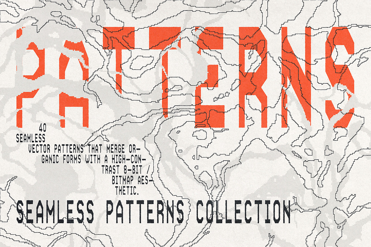 Bio-Map Seamless Patterns Collection, a Pattern Graphic by Vanzyst