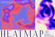 Heatmap Grainy Gradient Backgrounds, a Texture Graphic by Youandigraphics