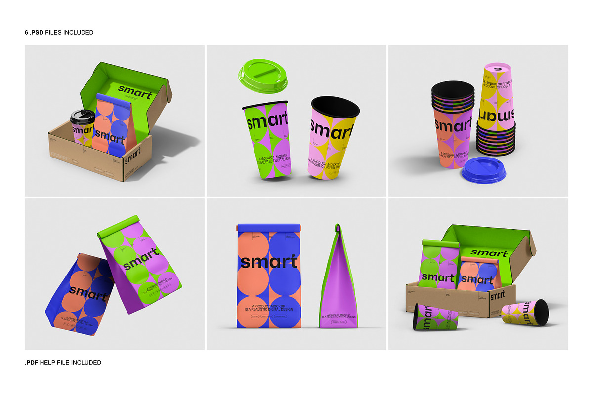 Paper Packaging Mockup Set