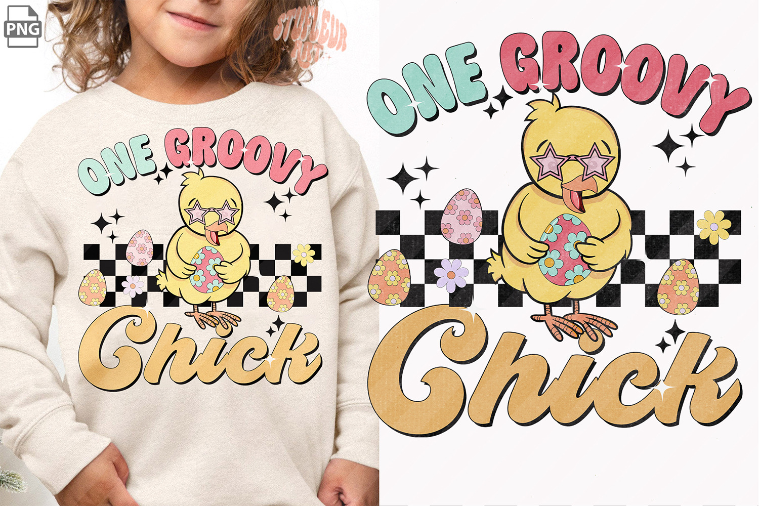One Groovy Chick PNG