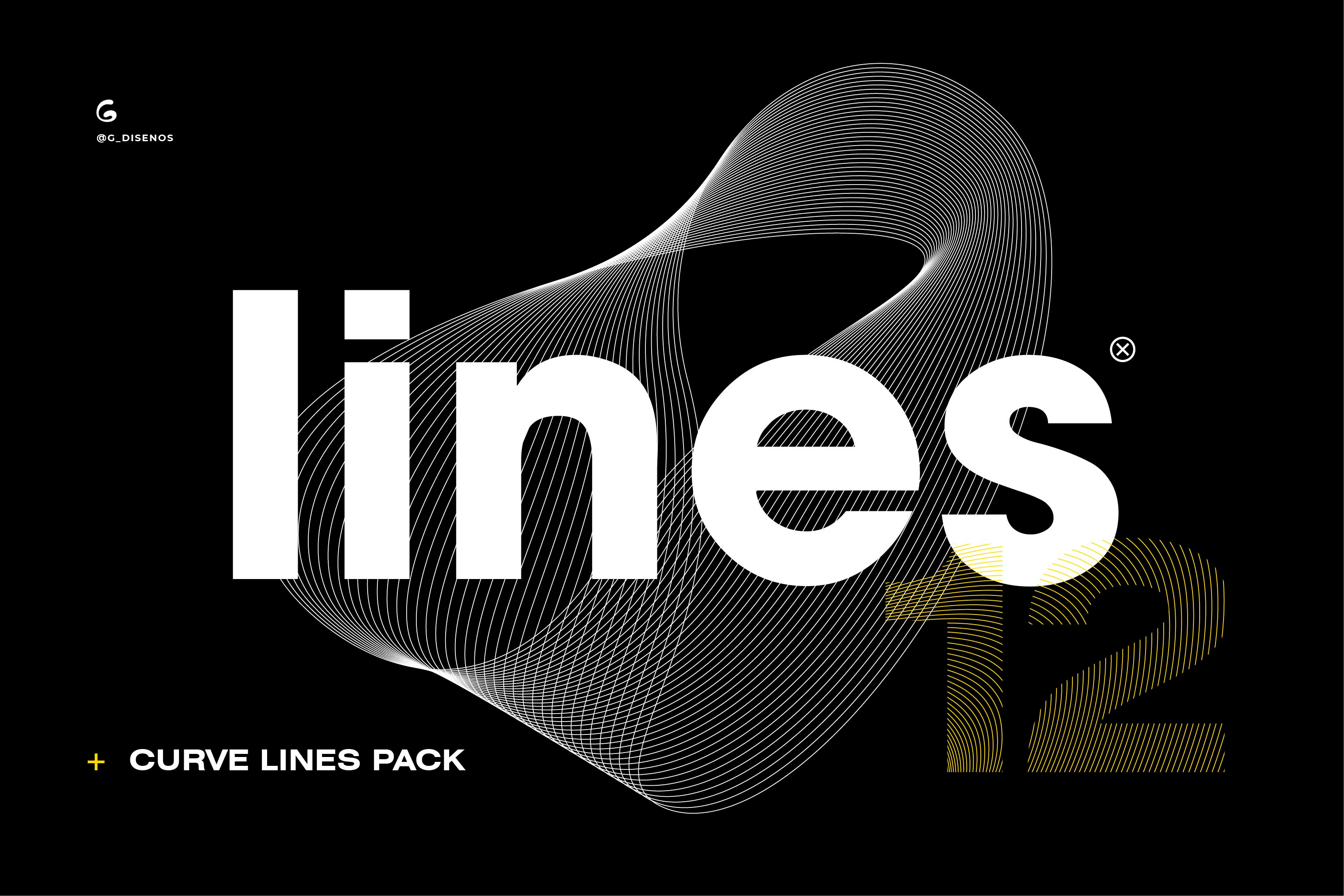 Lines - Curve Pack, an Object Graphic by G Diseños