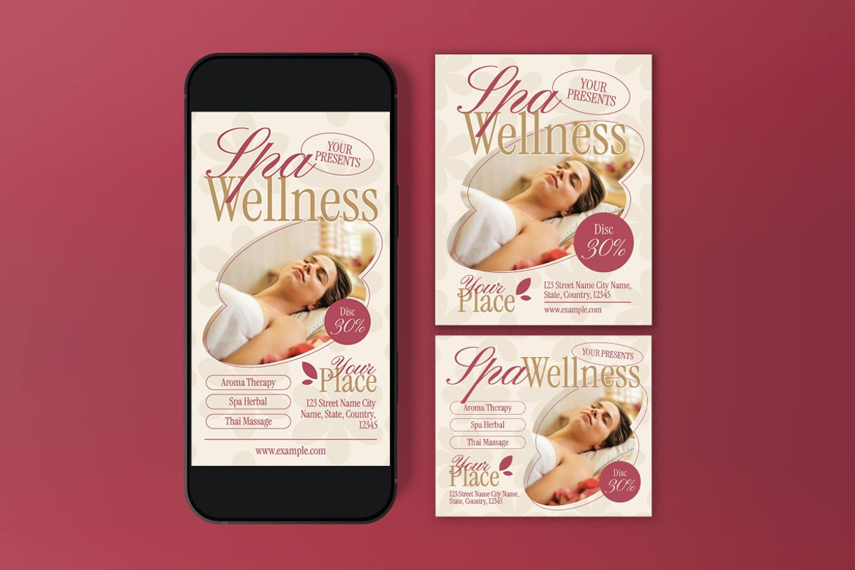 Spa Wellness Flyer, a Flyer Template by graphicook