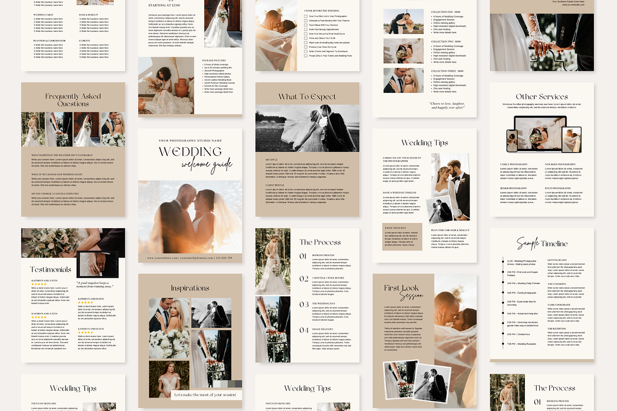 Wedding Photography Welcome Guide, a Magazine Template by ShopRShop