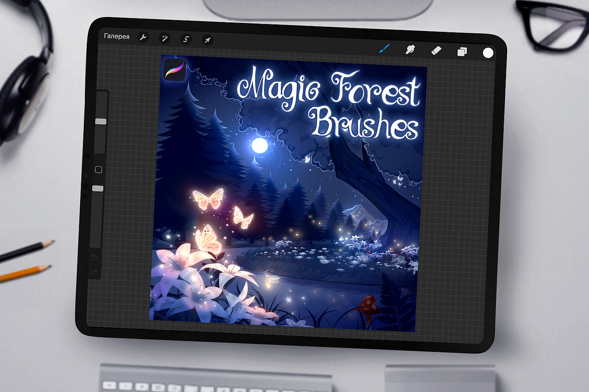 Magic Forest Brushes for Procreate