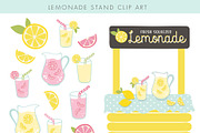 Lemonade Stand Clip Art, an Illustration by Hello Muse Design