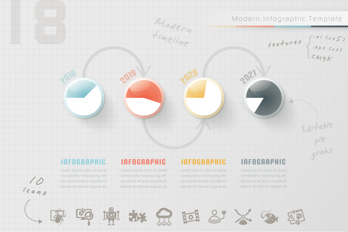 Infographic Timeline (18), a Presentation Template by Infographic Paradise