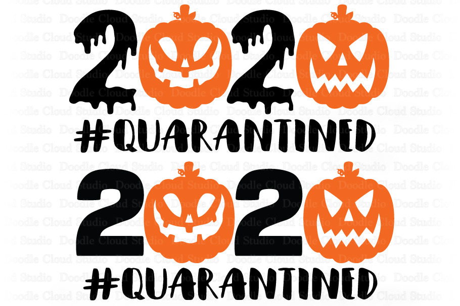 Halloween Quarantined 2020 SVG Files, an Illustration by Doodle Cloud ...