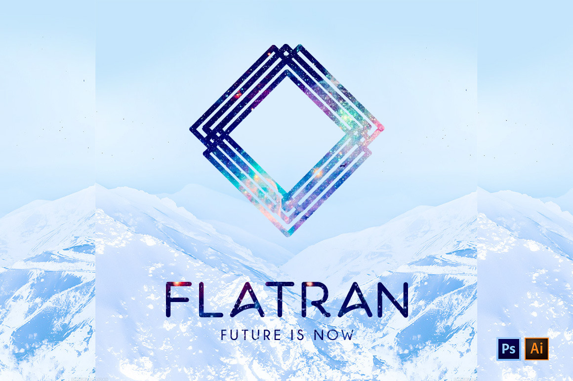 Abstract Flatran Futuristic Logo, a Branding & Logo Template by ...
