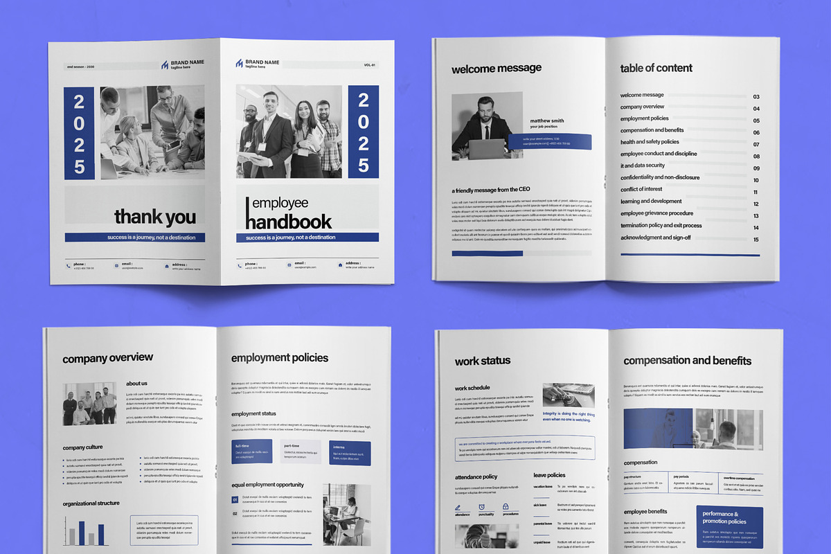 Employee Handbook Layout