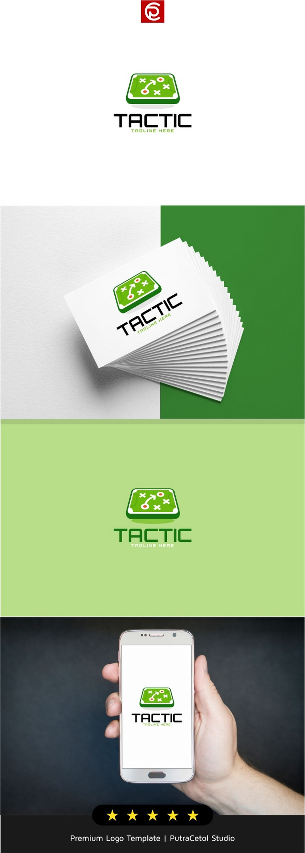 Tactic Logo, a Branding & Logo Template by PutraCetol Studio