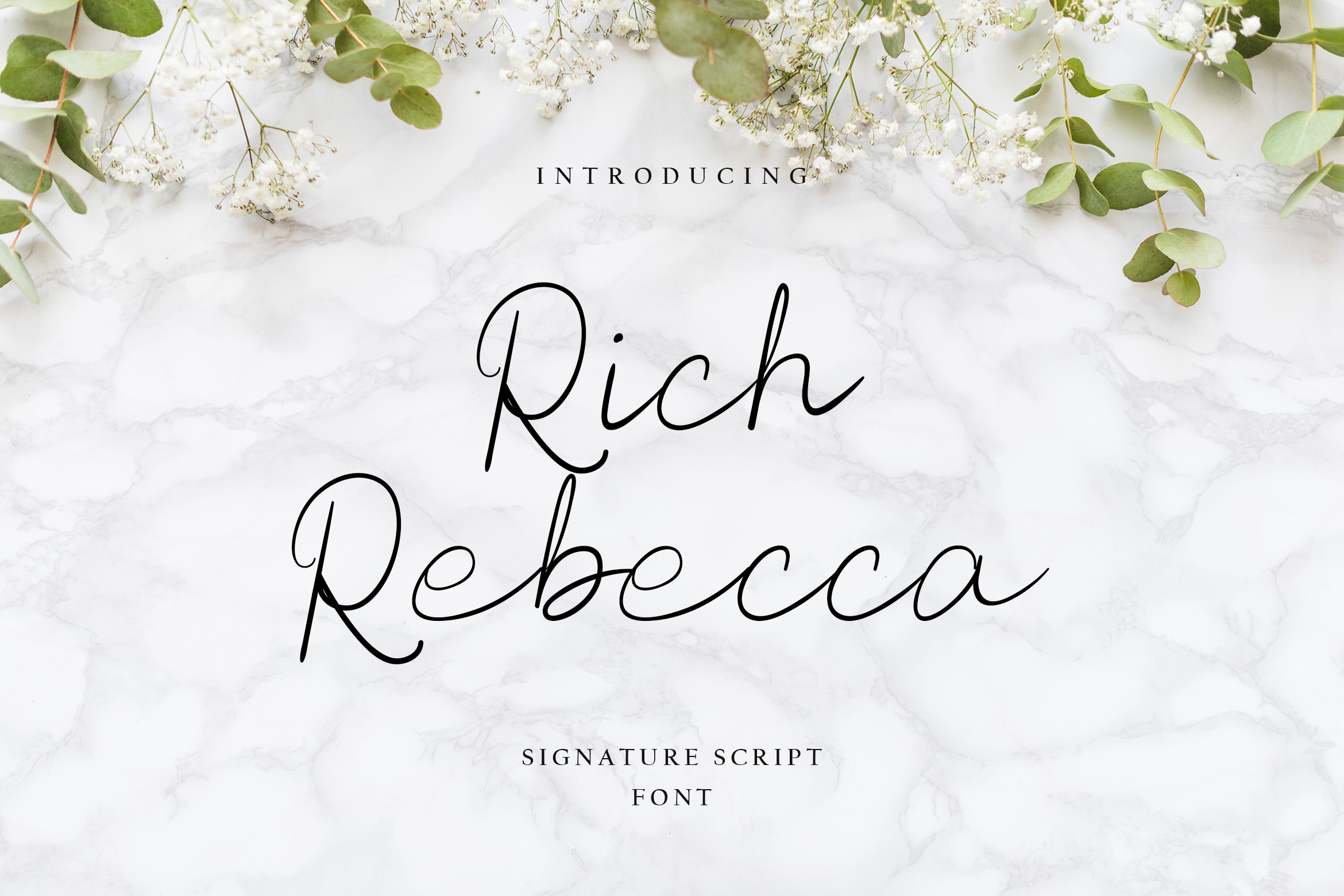 Rich Rebecca Script Handwritten Font, a Script Font by UICreative ...