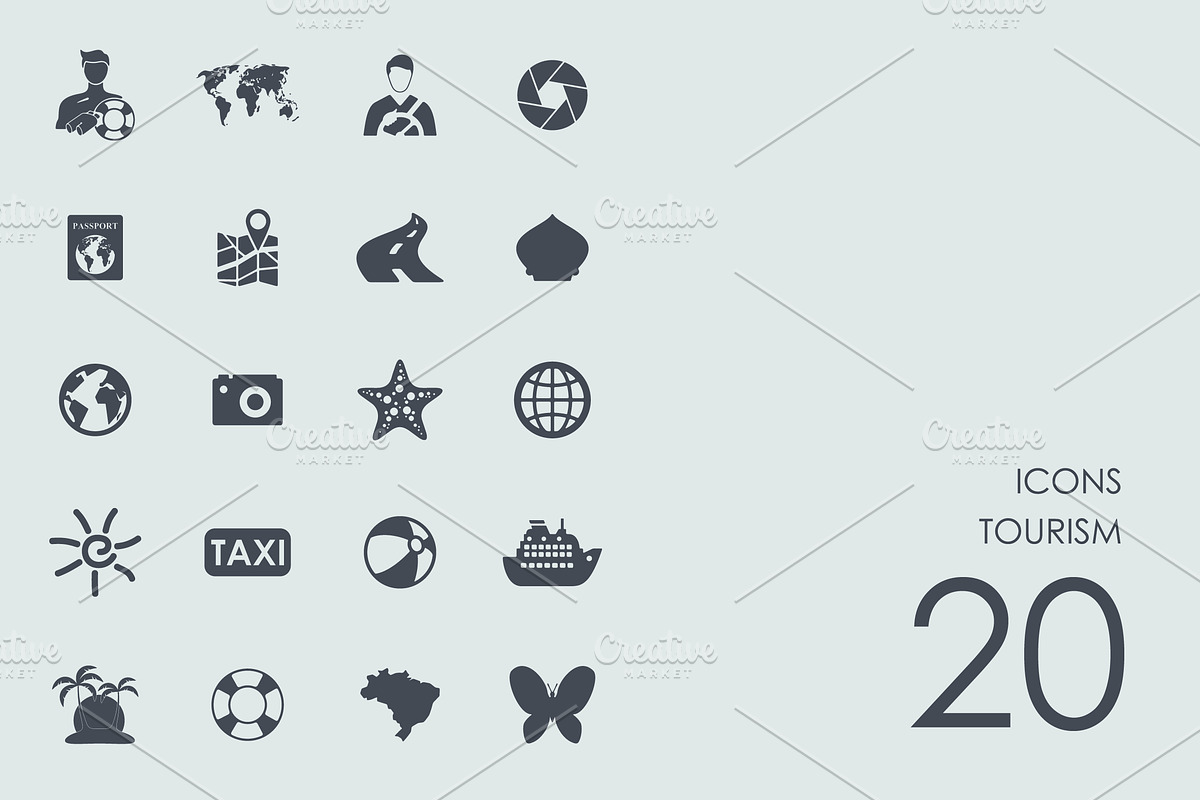 Tourism icons, an Icon by Palau