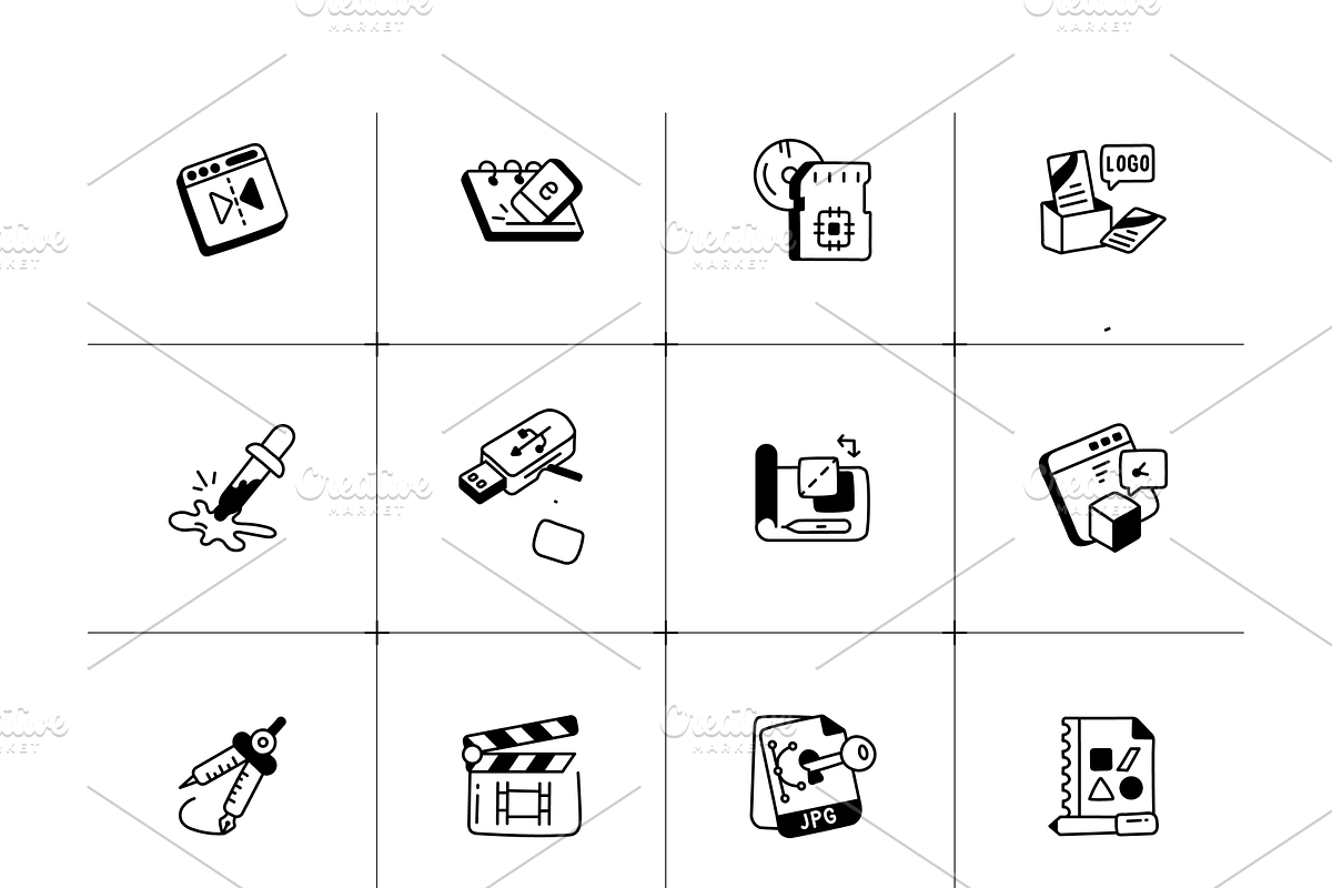 Graphic Design Icon Set