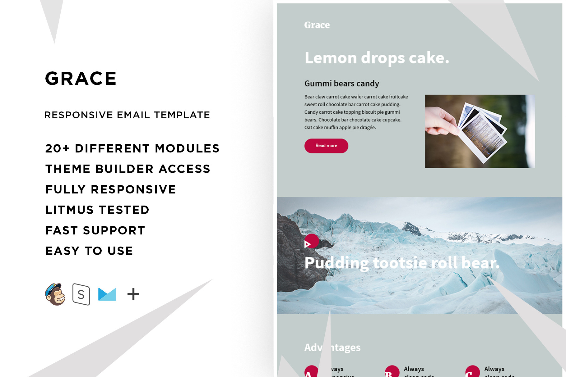Grace – Responsive Email template, an Email Template by ThemesCode